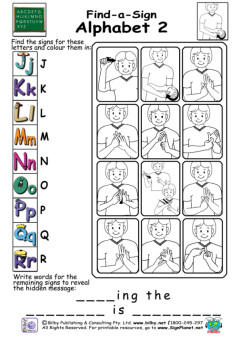 Resource: Find-A-Sign - Alphabet (3pg)