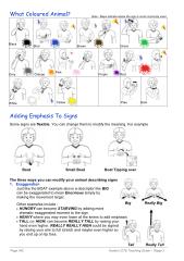 Resource: Describing Animals Sheet With Emphasis