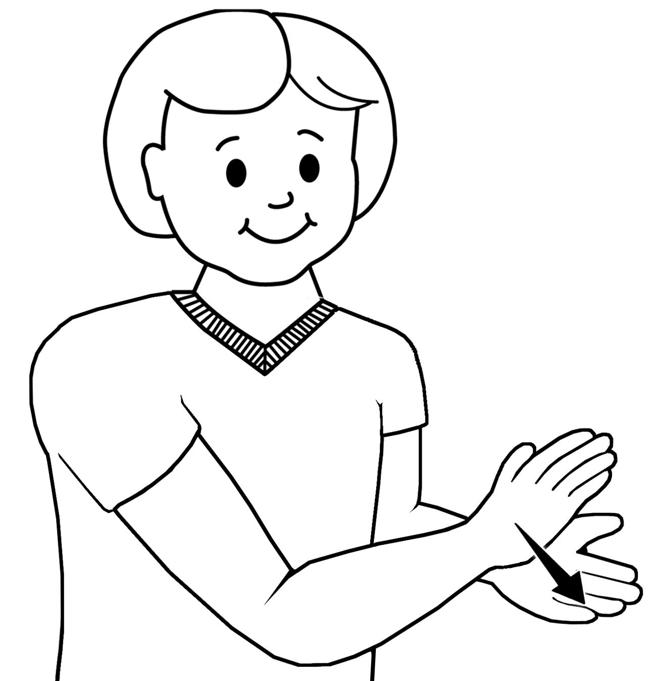 H Sign Language Deaf ASL Speakers Sign With A Philadelphia "Accent"